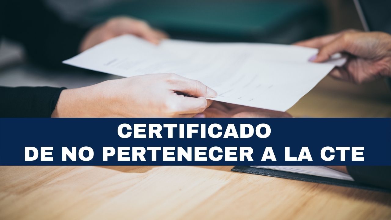 Certificado de no pertenecer a la CTE: Consulta y descarga en línea - EcuadorLegalOnline
