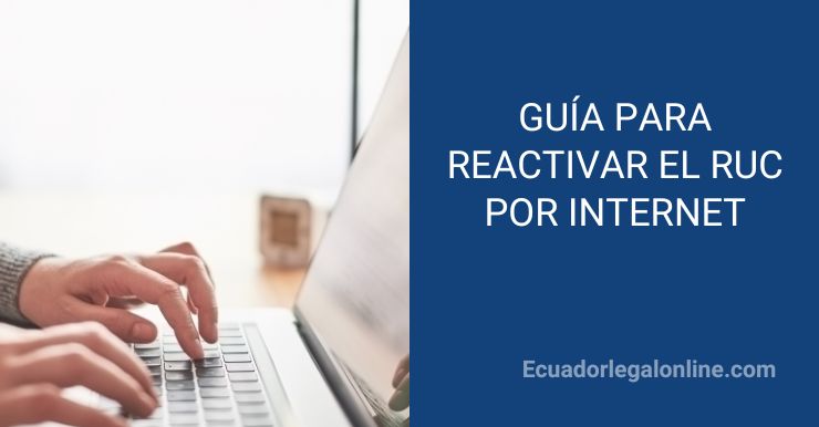 Cómo Reactivar el RUC en línea? - SRI