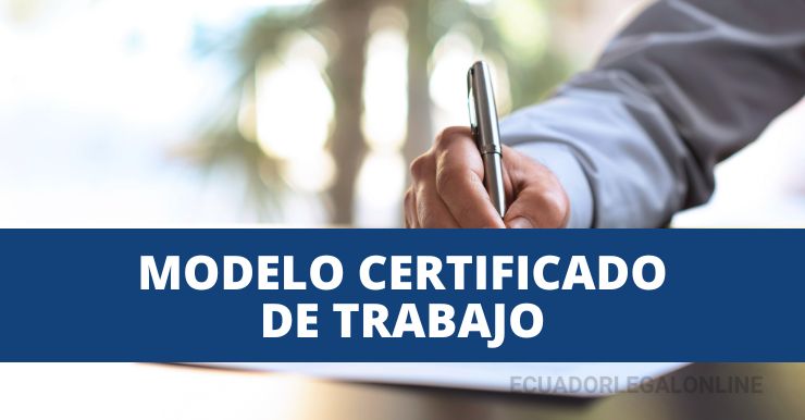 Certificado de Trabajo | Modelo para descarga en Word