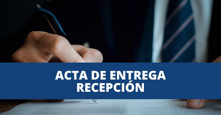 Modelo de Acta de entrega recepción en word, formato editable