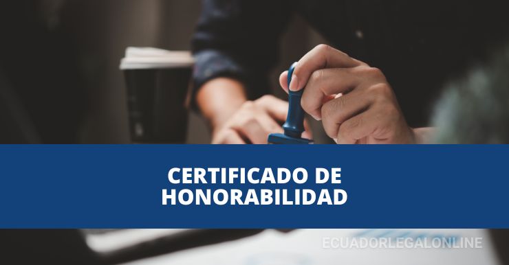 Certificado de Honorabilidad | Modelo en Word